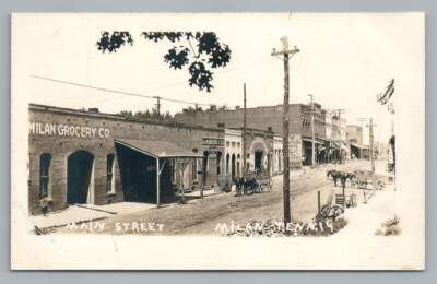 Main Street MILAN Tennessee RPPC Rare Antique Gibson County Photo ...