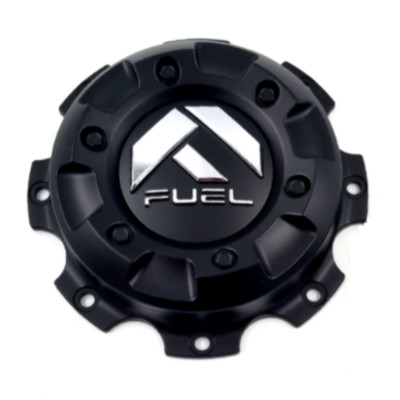 Fuel Matte Black 8 Lug Dually Front Center Cap for D574 D265 D581 PN ...