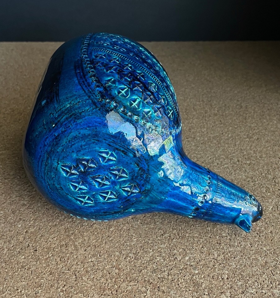 Vintage Mid Century Italian Ceramic Rimini Blue Bird by Aldo Londi for ...