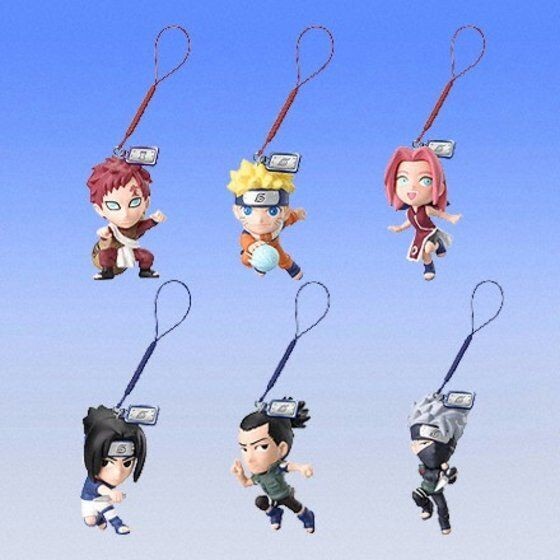 Naruto Ninja Netsuke Nara Shikamaru Mini Figure Strap Bandai 2005 JPN ...