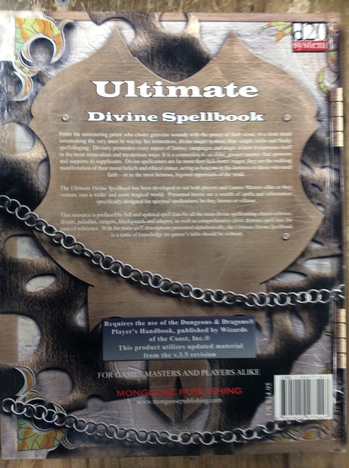 Ultimate Divine Spellbook D20 Mongoose Publishing Used | eBay