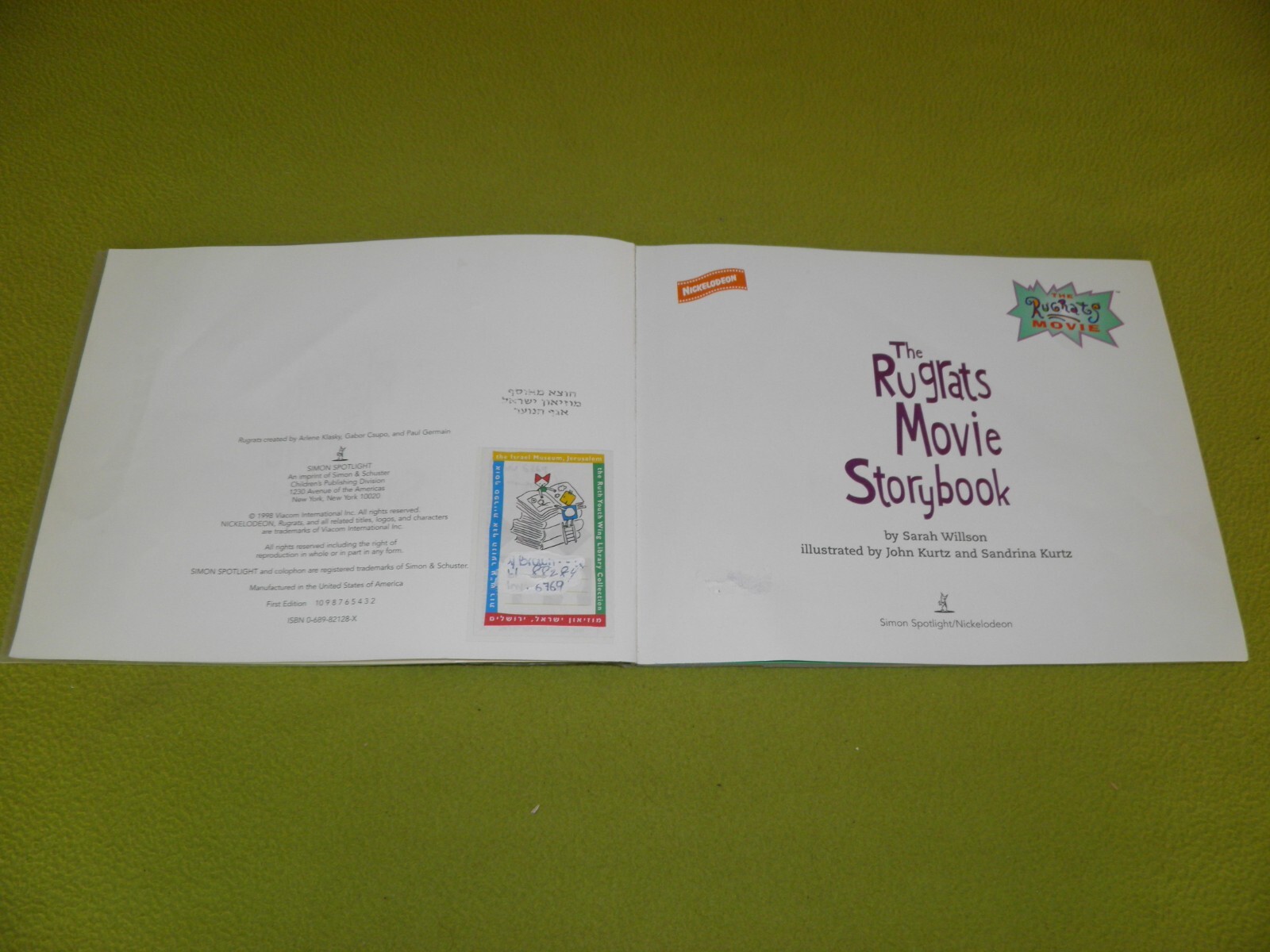 The Rugrats Movie Storybook By Sarah Willson - Illustrated Sandra ...
