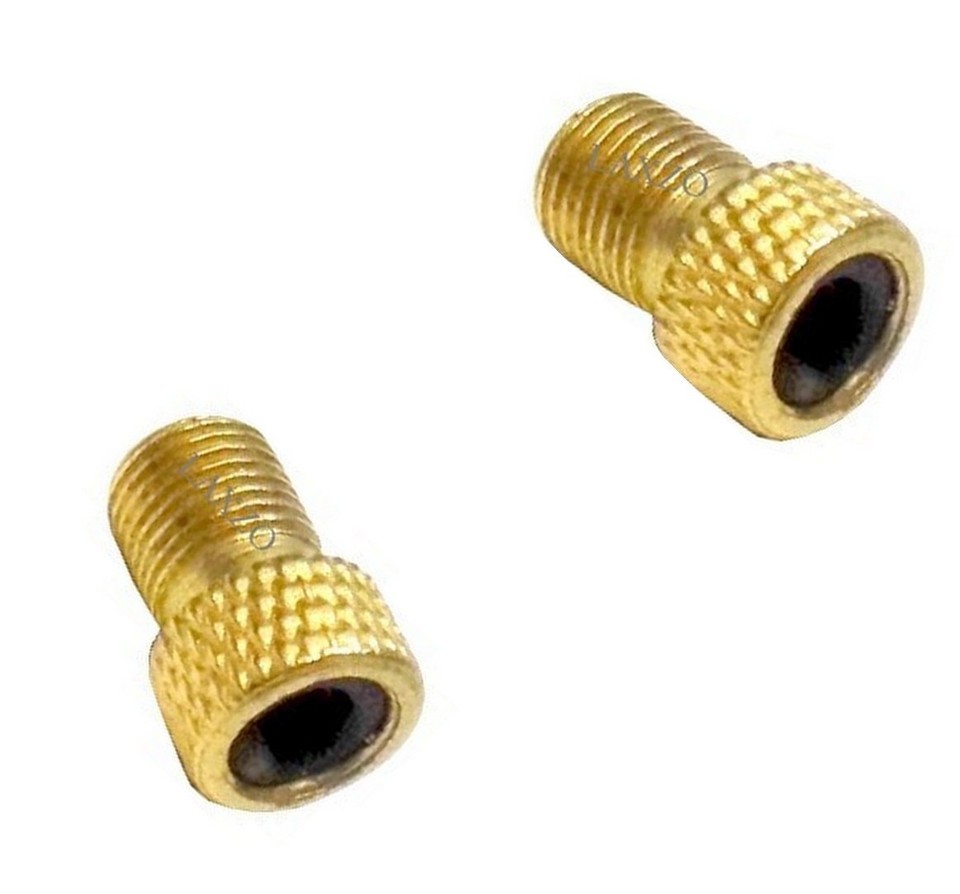Brass Adaptor Schrader To Presta Bicycle Valve Converter Bike Pump ...