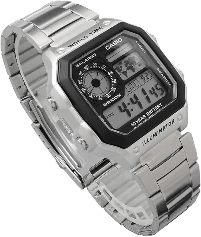 Casio AE-1200WH Series Men World Time Quartz Digital Black Classic from ...