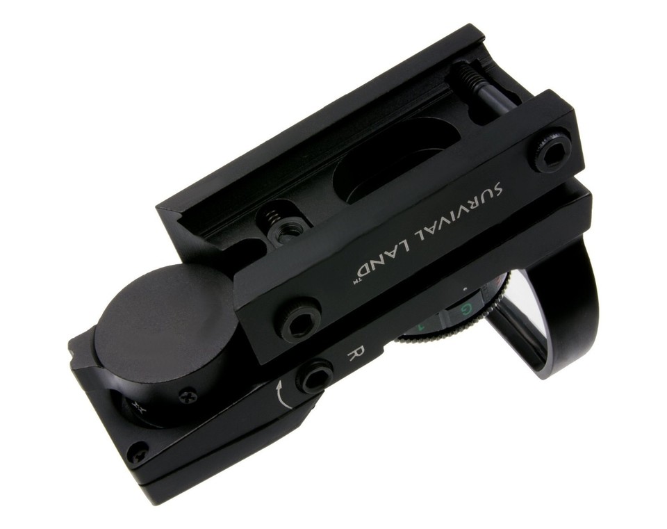 Survival Land Reflex Sight with 4 Selectable Red or Green Patterns | eBay