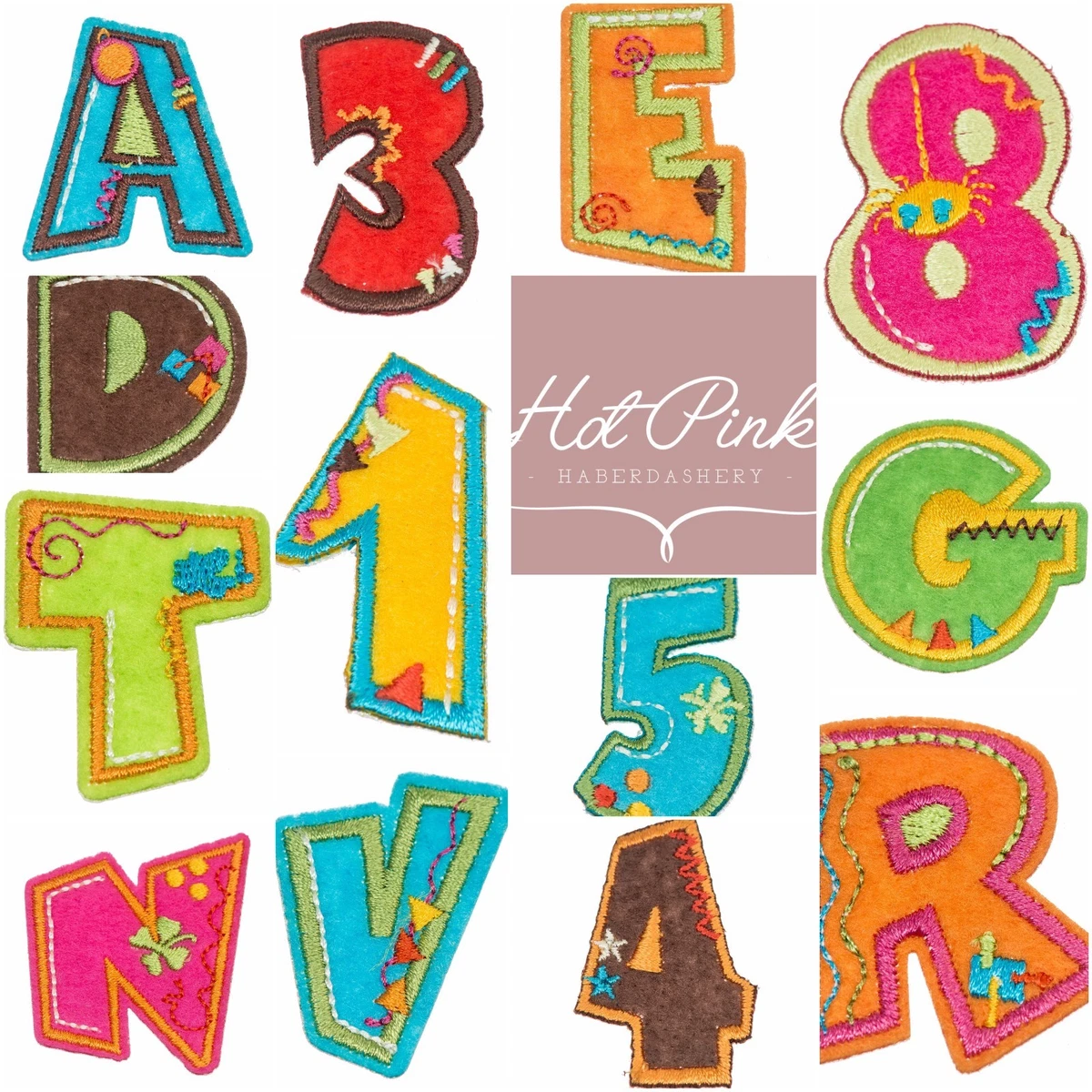 Sew On Embroidered Letters