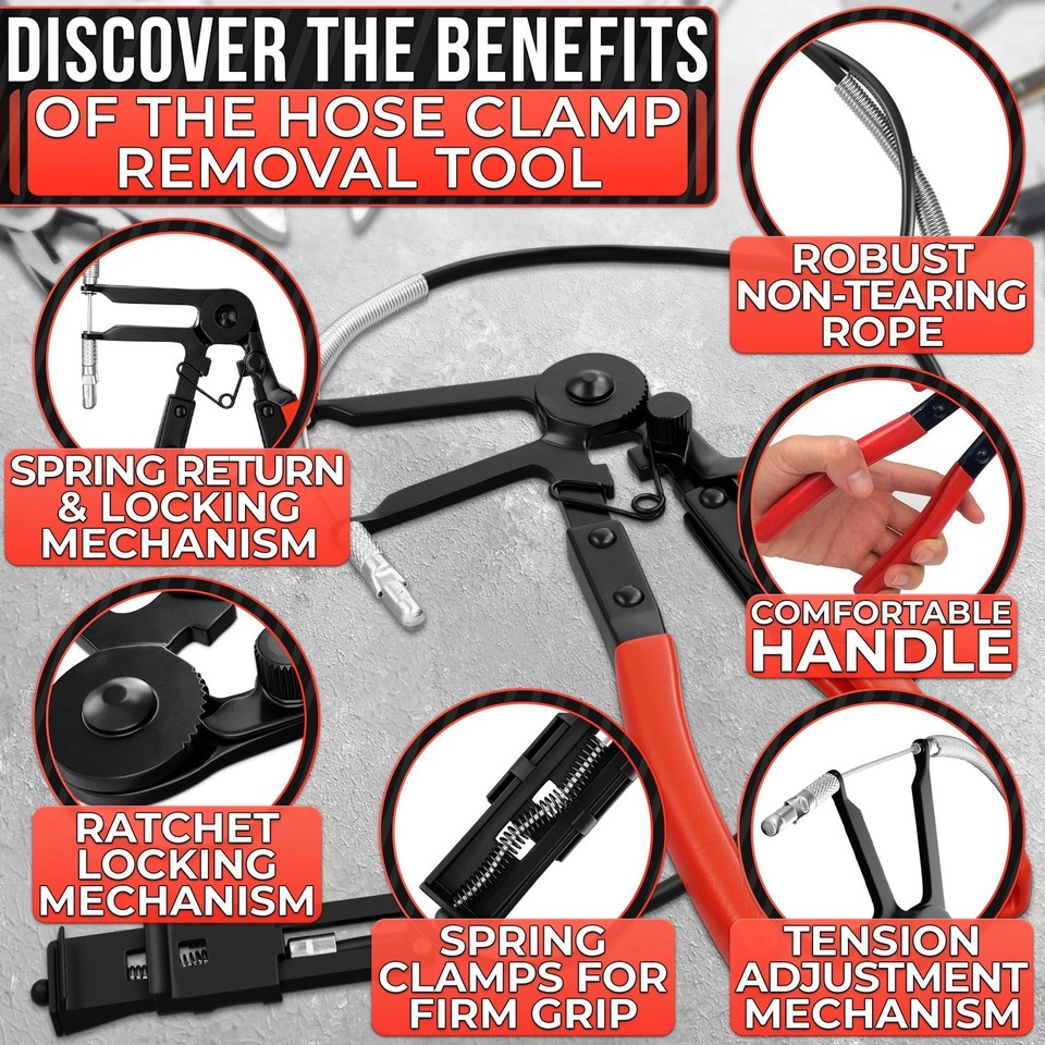 Radiator Hose Clamp Pliers Automotive Tool – Corrosion-Resistant Hose ...