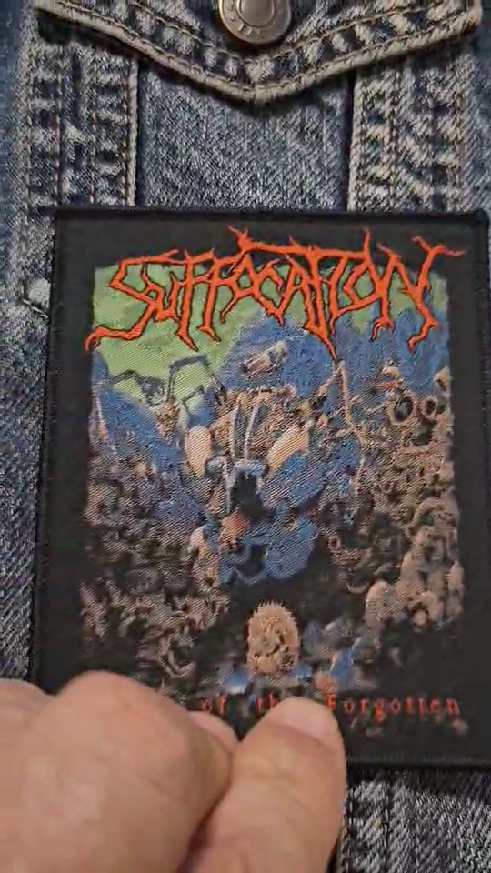 SUFFOCATION-EFFIGY OF THE FORGOTTEN- WOVEN PATCH-BLACK BORDERS | eBay