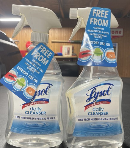 Lysol Daily Cleanser Disinfecting Spray No Chemical Residue Clear Lot 2 ...