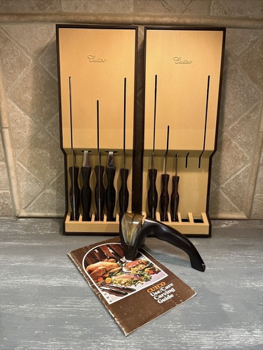 Vintage Cutco Knife Set With Wall Mount Holder's Users Manual & Knife ...