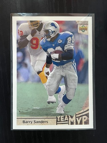 1992 Upper Deck Team MVP Barry Sanders NrMT #368 | eBay