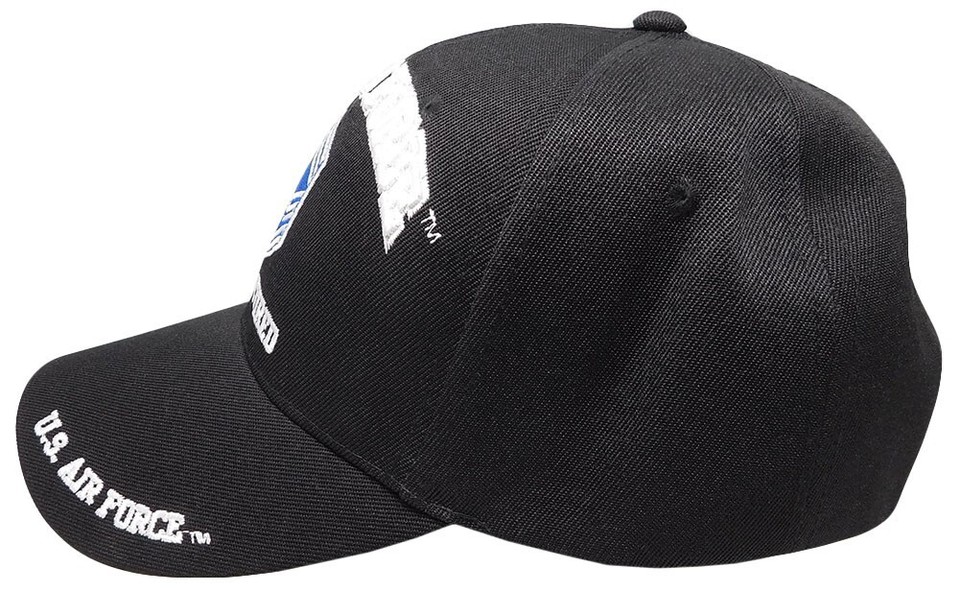 Black US Air Force CMSGT Chief Master Sergeant Retired Veteran Hat Ball ...
