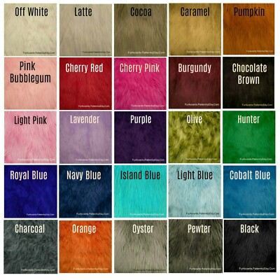 Faux Fur Swatch Sample Cutting for Color Matching | eBay