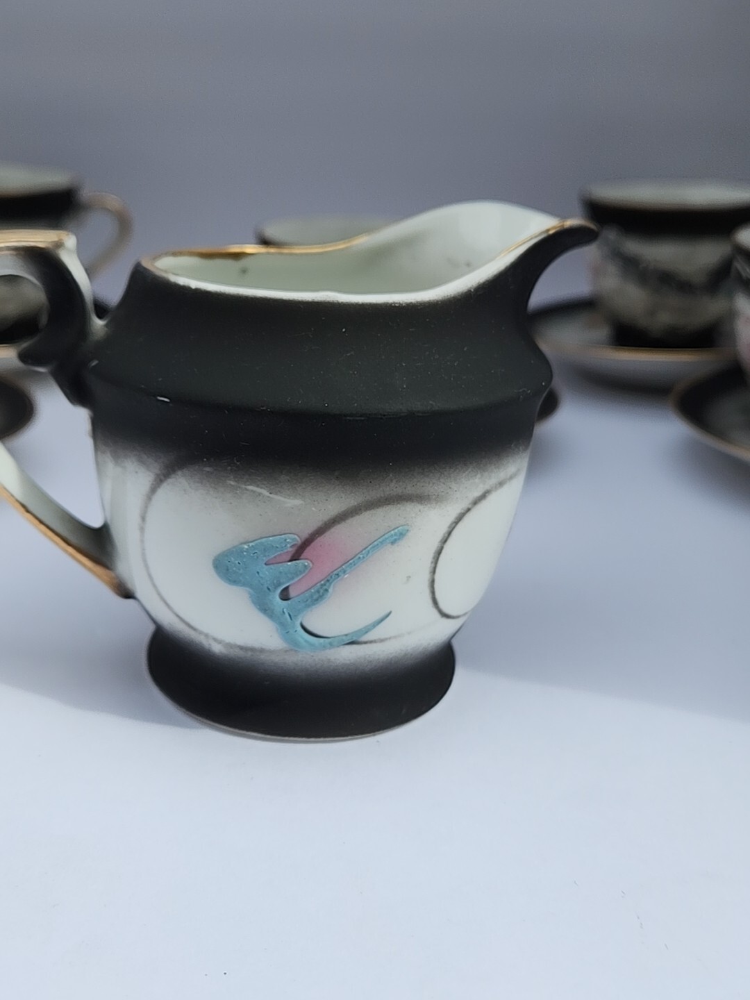 Vtg Japanese Moriage lusterware Dragonware Tea Set Blue Eye Dragon | eBay