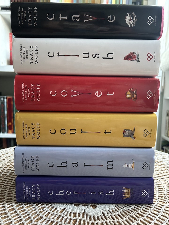 TRACY WOLFF CRAVE SERIES 6 HC BOOK SET CRUSH, COVET, COURT, CHARM ...
