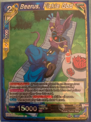 Dragon Ball Z Beerus, Fickle God - BT7-120 - Dragon Ball Super - Rare ...