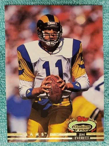 1992 TOPPS STADIUM CLUB JIM EVERETT #210 LOS ANGELES RAMS | eBay