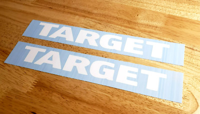 target concrete saw Decals Stickers 12" (2) GLOSS white Fast | eBay