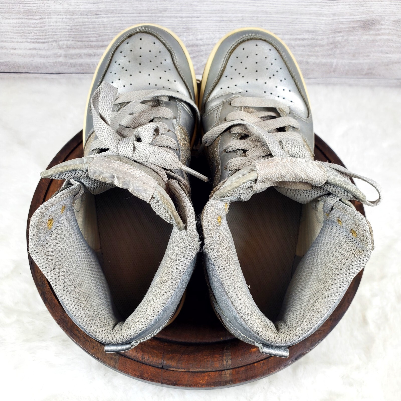 Nike High Dunk Y2K Metallic Silver Glitter Sneaker Wo… - Gem