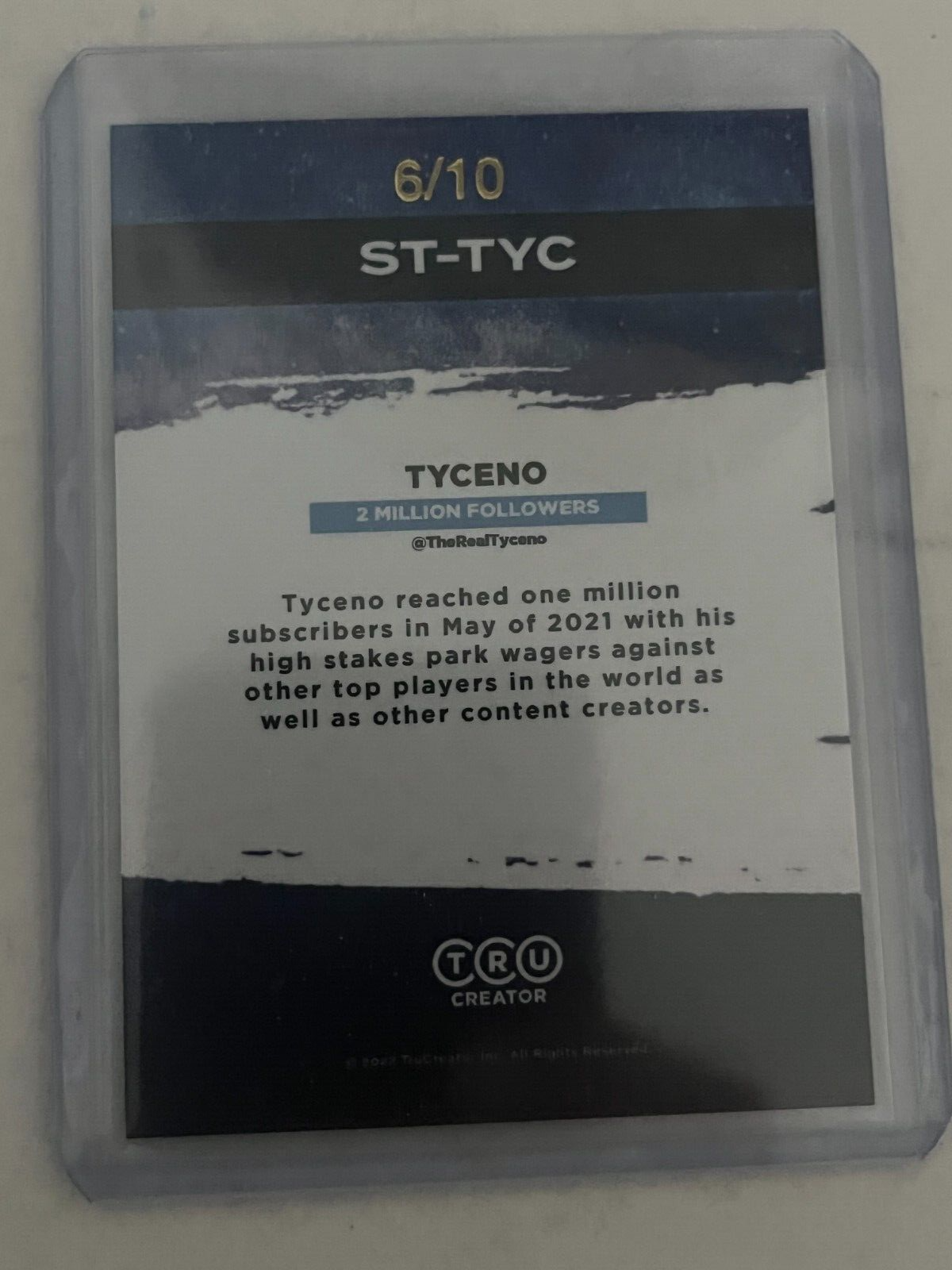 TYCENO Super Break TRU CREATOR 2022 @TheRealTyceno #'d 6/10 | eBay