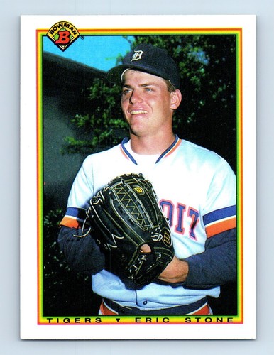 1990 Bowman Eric Stone Rookie Detroit Tigers #348 | eBay