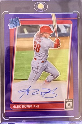 2021 Topps Alec Bohm Rated Rookie On Card Autograph 19/50 | eBay
