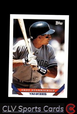 Baseball sports Topps Andy Stankiewicz New York Yankees Near Mint or ...