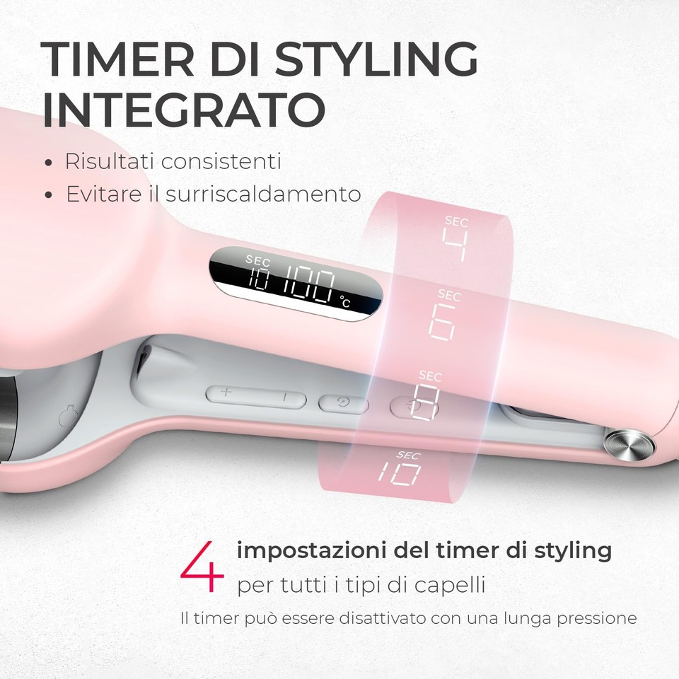 TYMO ROVY Ferro Arricciacapelli per Onde, Piastra Onde per Capelli ...