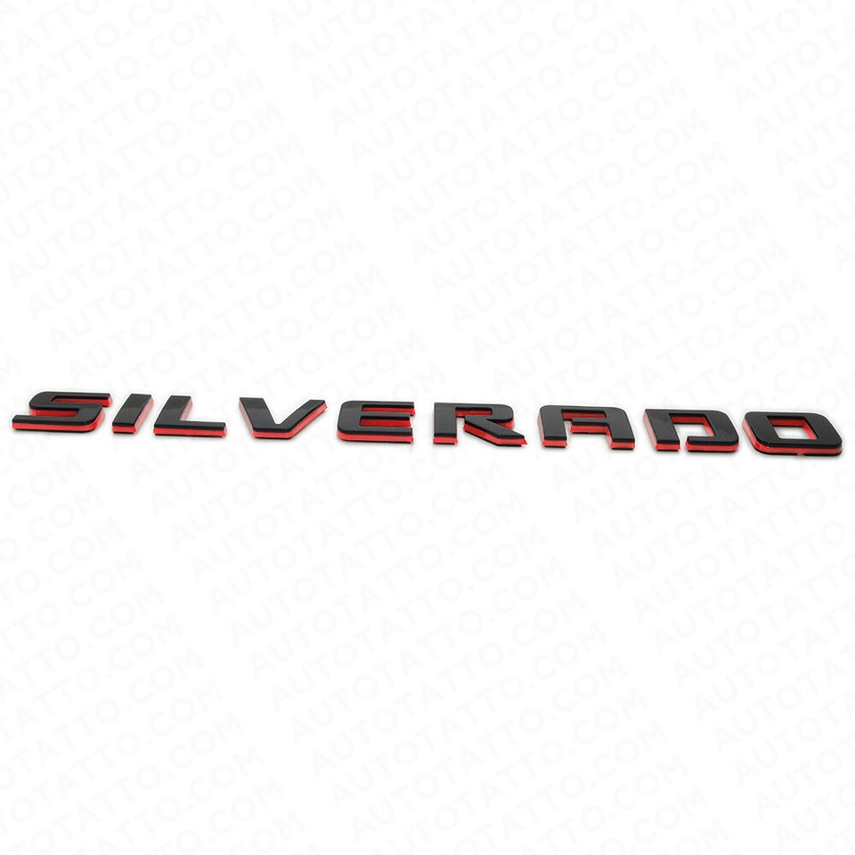 For Chevy Redline Silverado Fender Tailgate Logo Nameplates Letter 3D ...