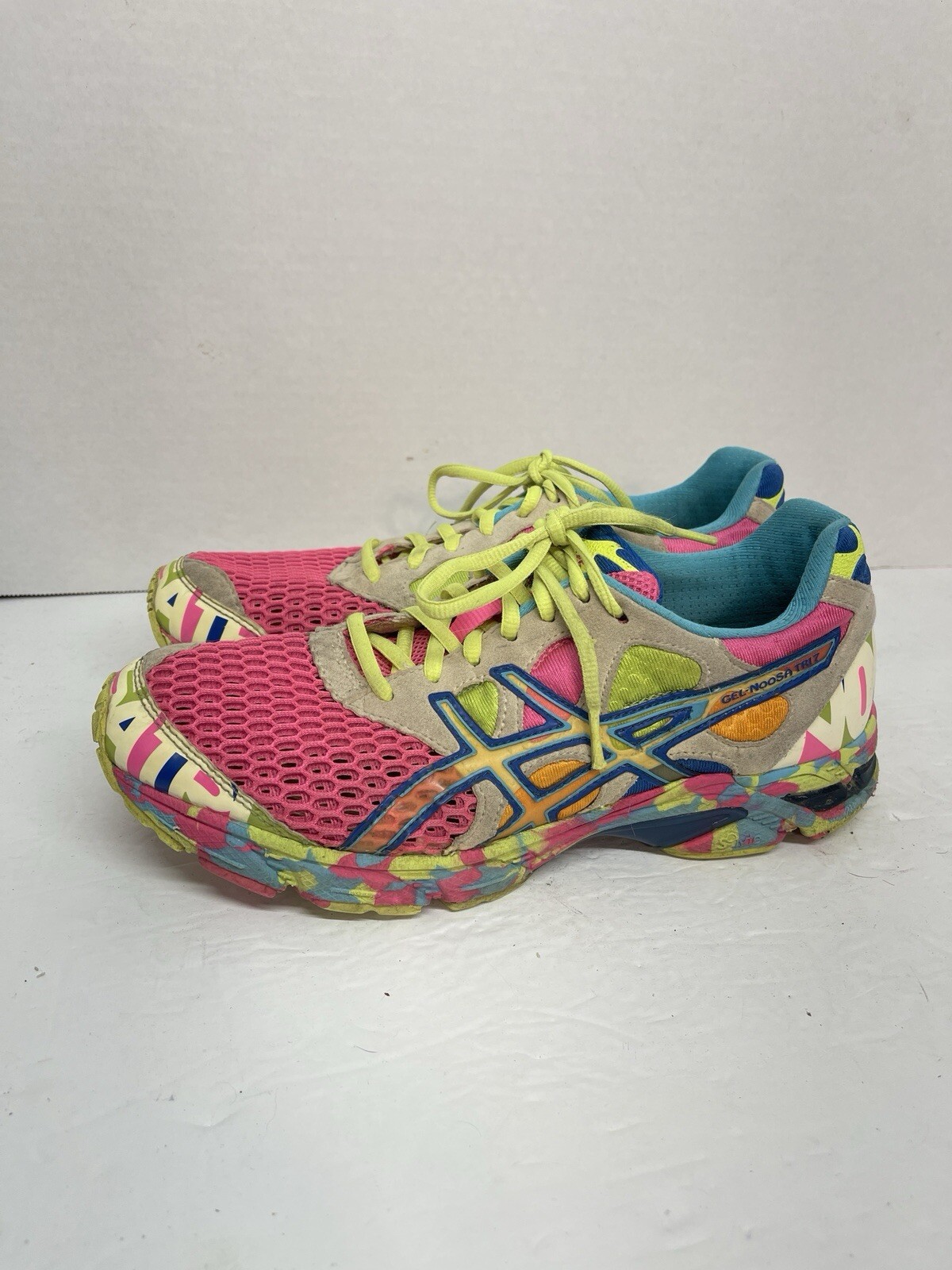 Asics Womens Gel Noosa Tri 7 T264N Multicolor Running Shoes Sneakers ...