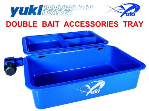 YUKI DOUBLE ACCESSORIES BAIT TRAY+ARM FOR SEA COARSE FISHING SEAT BOX ...