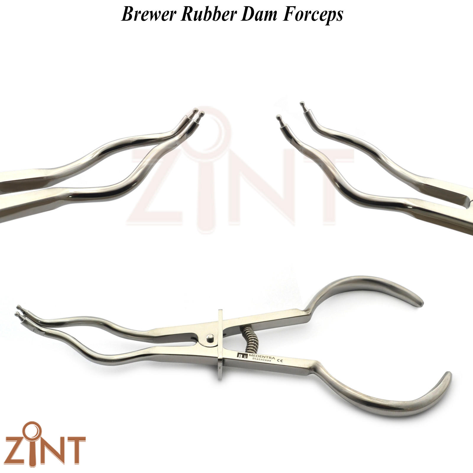 Professional Rubber Dam Clamps Light Ivory Brewer Stokes Forceps ...