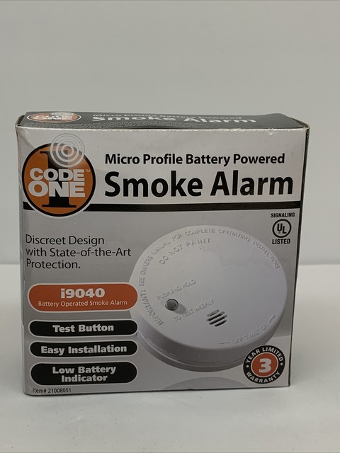 CODE ONE SMOKE ALARM BATTERY OPERATED I9040 For Sale Online EBay code-one-smoke-alarm-battery-operated-i9040-for-sale-online-ebay