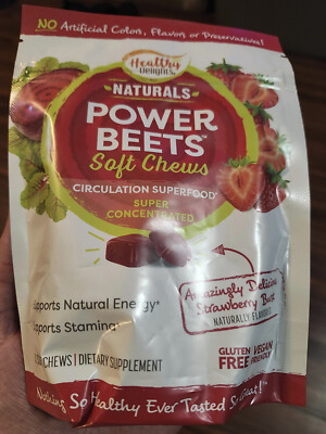 Healthy Delights Naturals, Power Beets Soft Chews, Super Concentrated ...