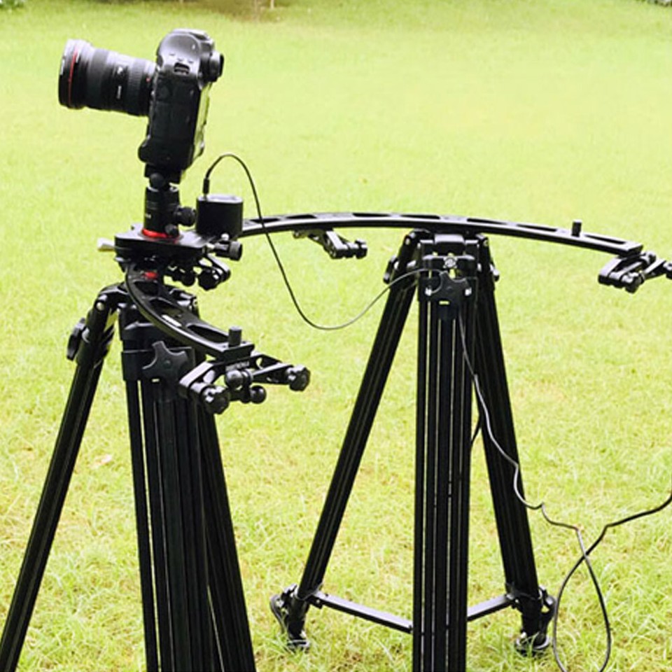 Motorized video Camera Slider Curve Track with Motion Control System ...