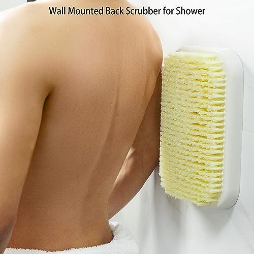 Wall Mounted Back Scrubber For Shower Large Exfoliating Bath Wash Pad ...