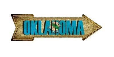 Oklahoma Metal Arrow Street Sign | eBay