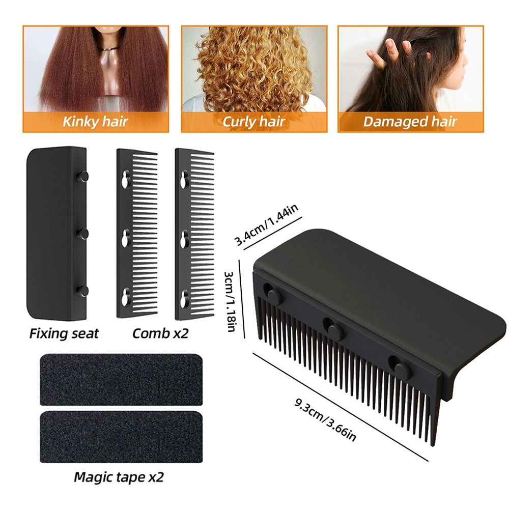 Hair Straightening Flat Iron Comb Attachment Clip On Nimble Comb Women ...
