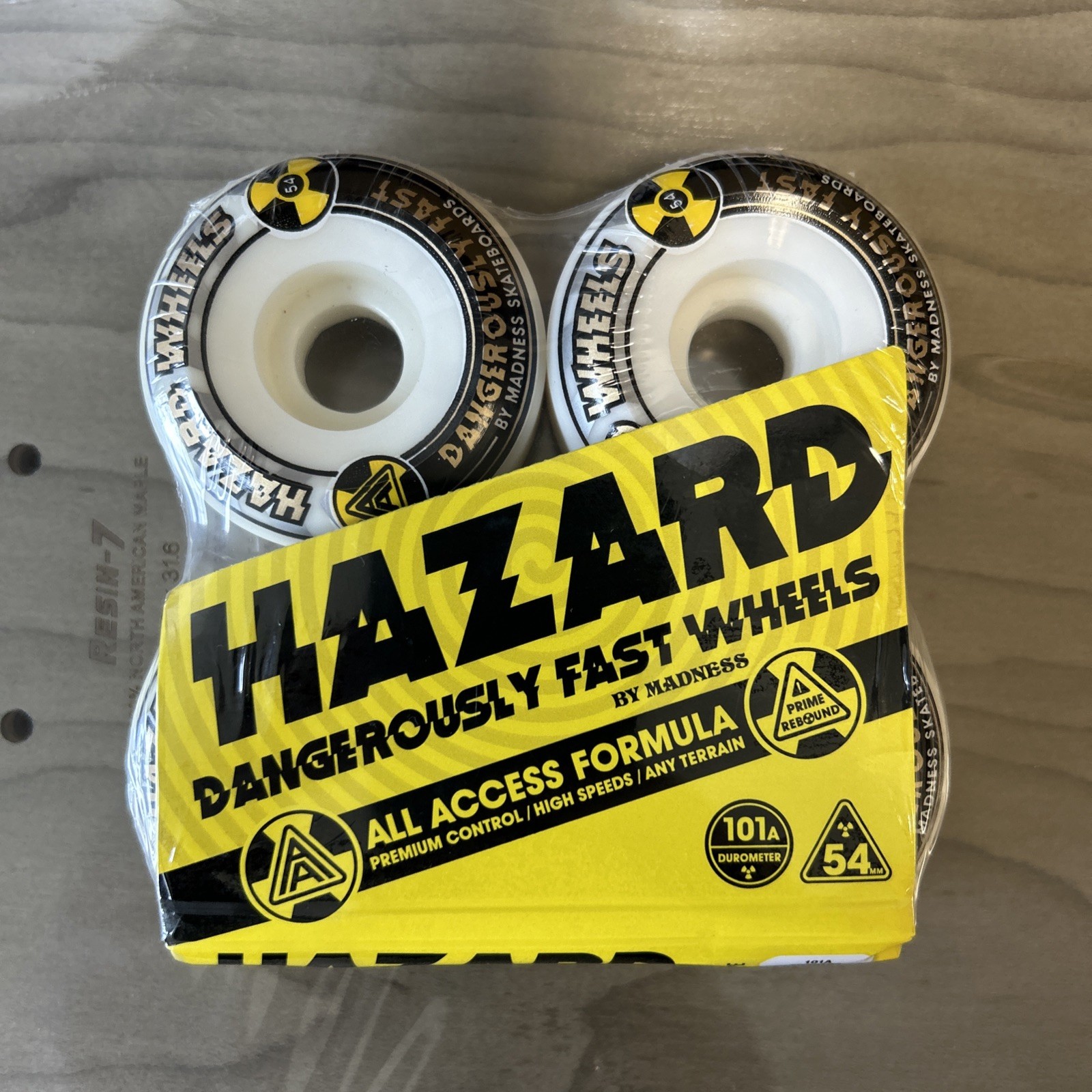 Hazard Skateboard Wheels AA Formula Alarm 54mm 101a by Madness