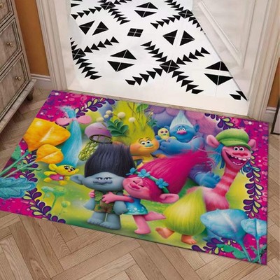 Trolls Hugs Print Door Mat Kitchen / Bathroom With Non-slip Backing | eBay