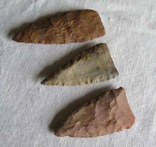 3 AUTHENTIC TEXAS STRAIGHT BASE ARROWHEADS POINTS NATIVE AMERICAN ...