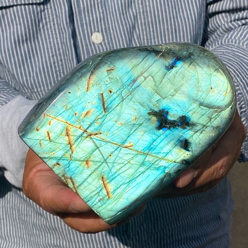 2.8LB Rare Naturalcolorful Labradorite Quartz Freeform Crystal Mineral ...