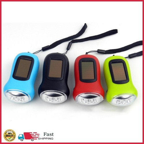 Hand Crank Solar Dynamo Torch Lamp Outdoor Emergency LED Flashlight ...