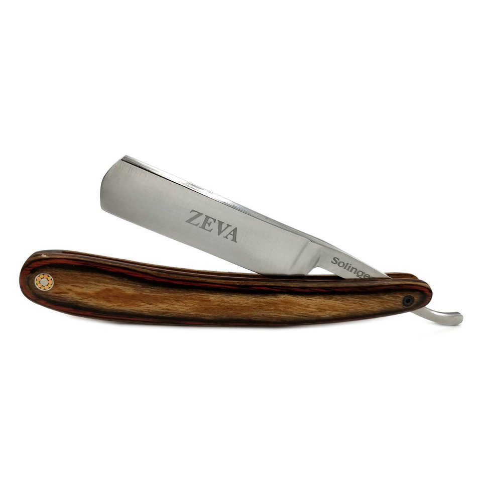 WOOD CUT THROAT 6 PC MEN'S STRAIGHT RAZOR SHAVING KIT LUXURY GIFT SET ...