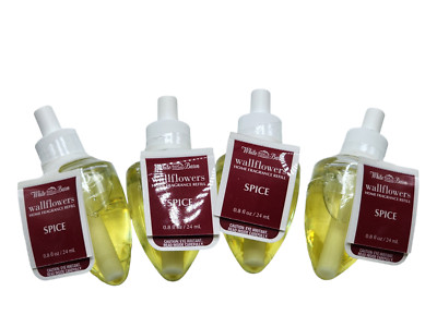 Bath Body Works White Barn SPICE Wallflower Refill Bulbs, NEW x 4 | eBay