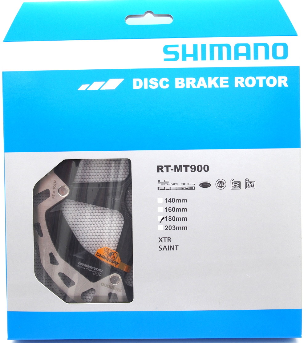 Shimano XTR RT-MT900-M ICE-TECH Center Lock Disc Brake Rotor 180mm w ...