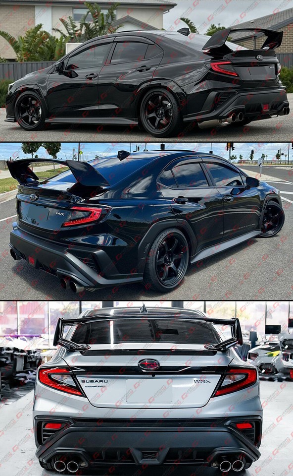 For 2022-2026 SUBARU WRX VB STI STYLE GLOSS BLACK HIGH TRUNK SPOILER ...