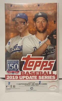 2019 Topps Update Series Baseball Hobby Box 1 Auto Relic card + 1 ...