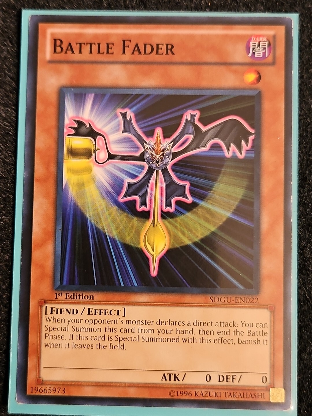 Battle Fader - SDGU-EN022 - Common - 1st Edition VLP YuGiOh! Starter ...