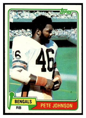 1981 Topps #427 Pete Johnson Cincinnati Bengals Excellent | eBay